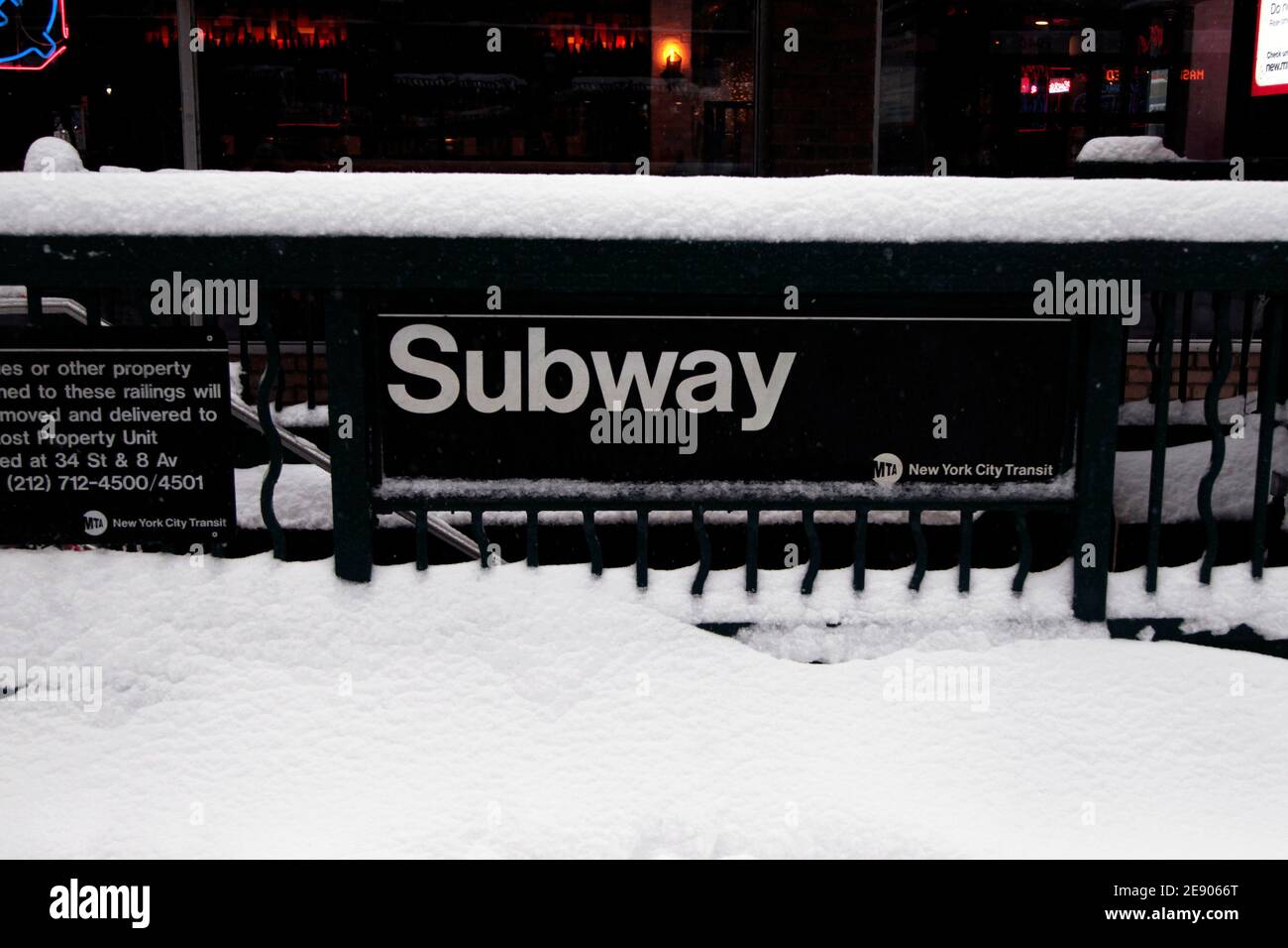 New York City, New York, United States. 01st Feb, 2021. A subway ...