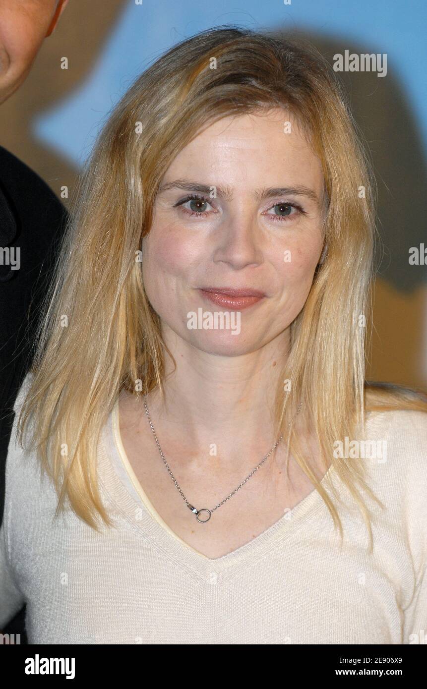 Cast member Isabelle Carre poses for pictures during the 'Le Renard et ...