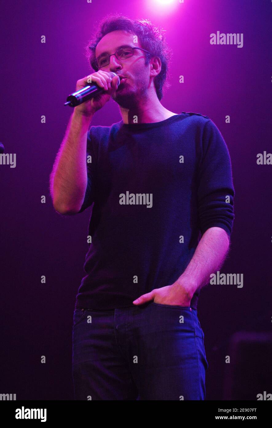 Singer Vincent Delerm performs live on stage during the 'Free Ingrid ...