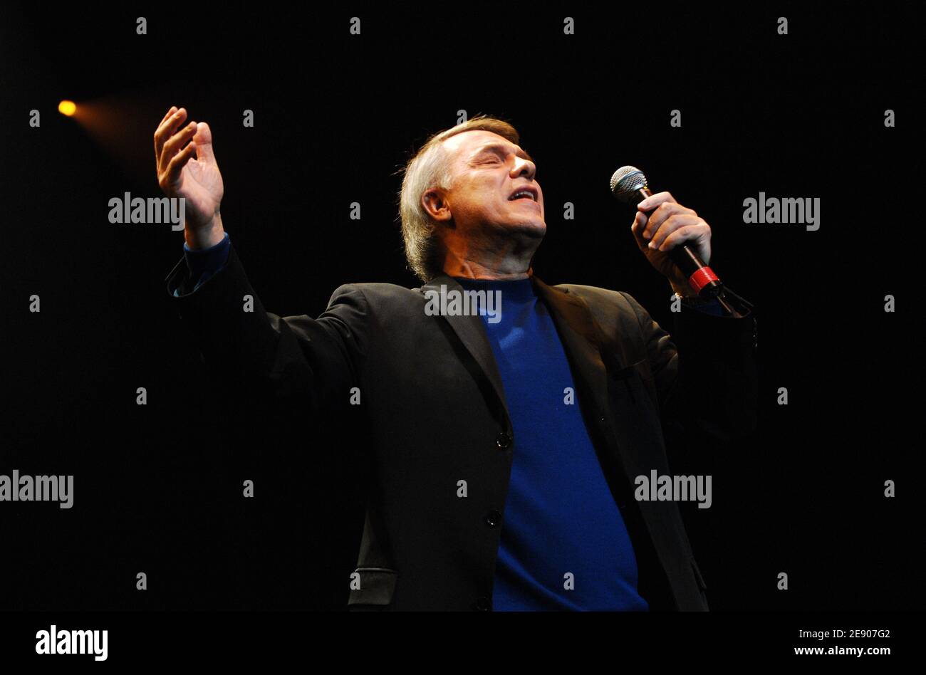 Singer Salvatore Adamo performs live on stage during the 'Free Ingrid ...