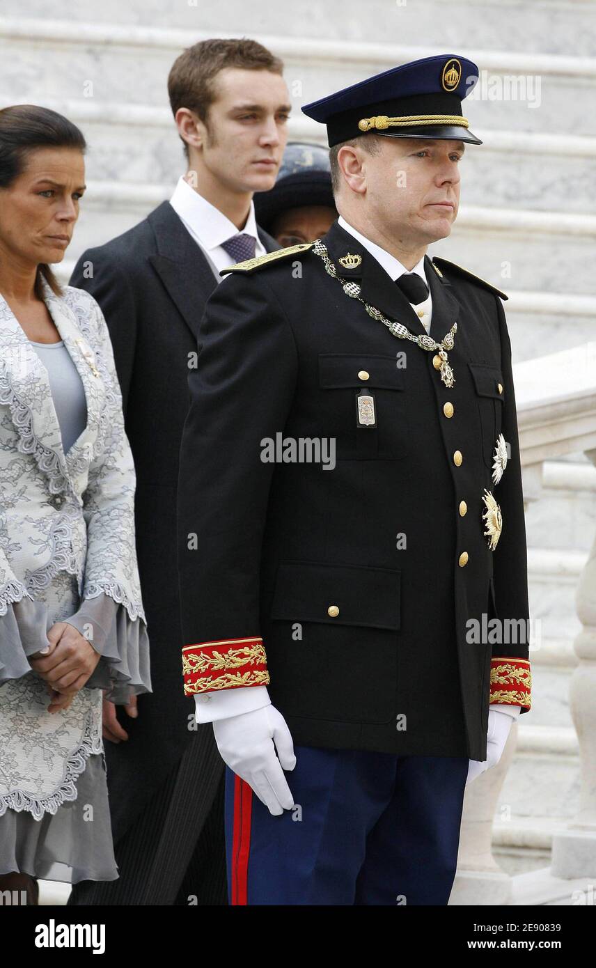 Princess Stephanie, Prince Pierre Casiraghi and Prince Albert II of ...