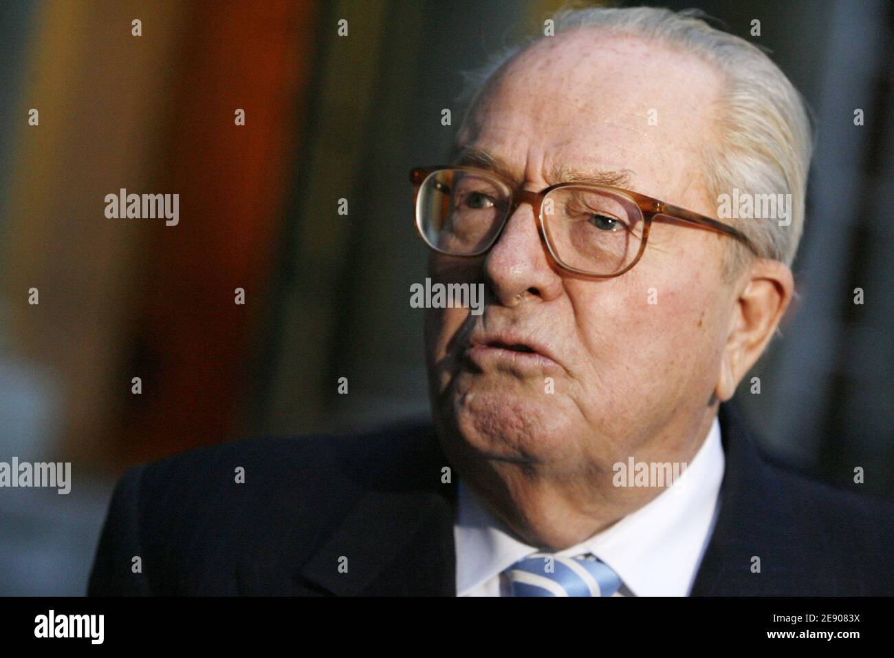 French far-right party leader Jean-Marie Le Pen leaves the presidential ... French far-right party leader Jean-Marie Le Pen leaves the presidential ...