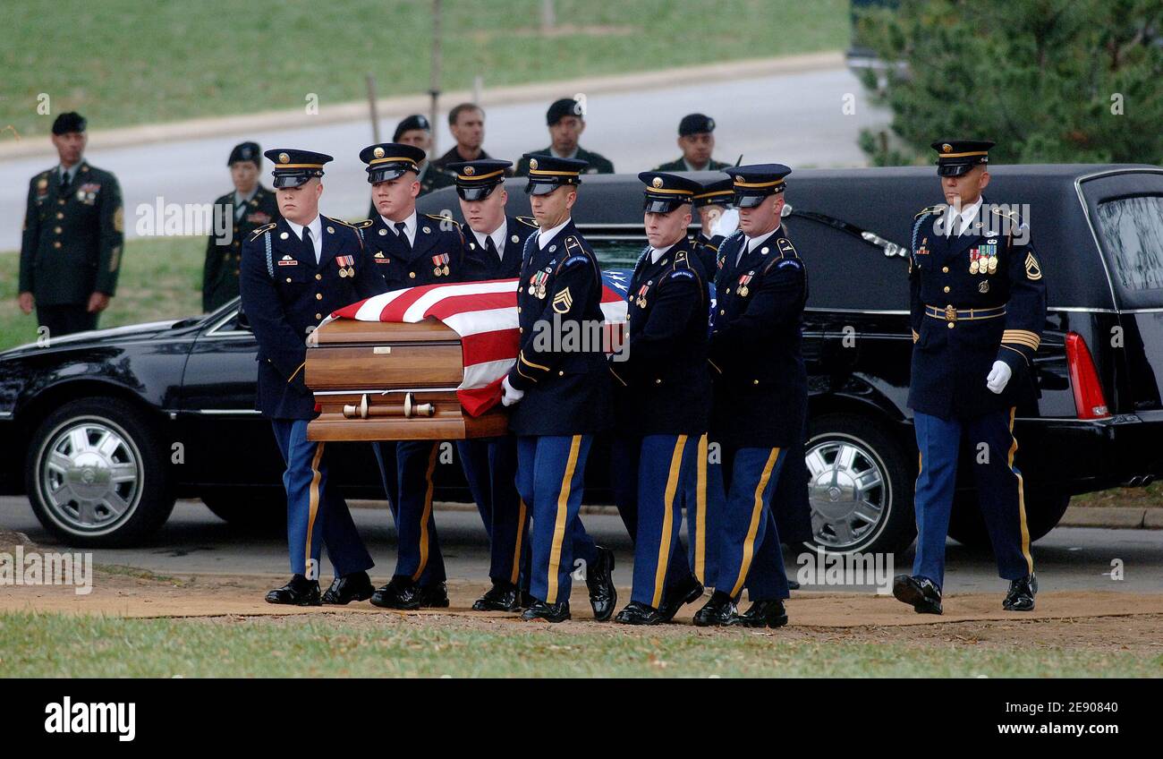 Arlington National Cemetery holds a burial for Army Staff Sgt. John D ...