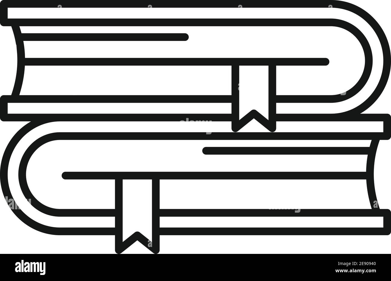 Foreign language study books icon, outline style Stock Vector Image ...