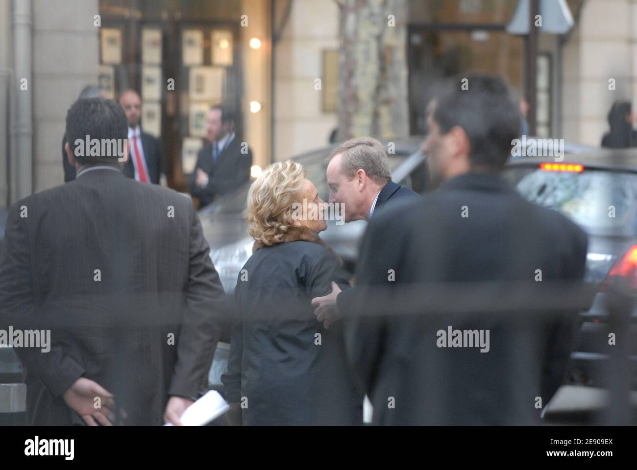 Former French First Lady Bernadette Chirac, accompanied by former ...