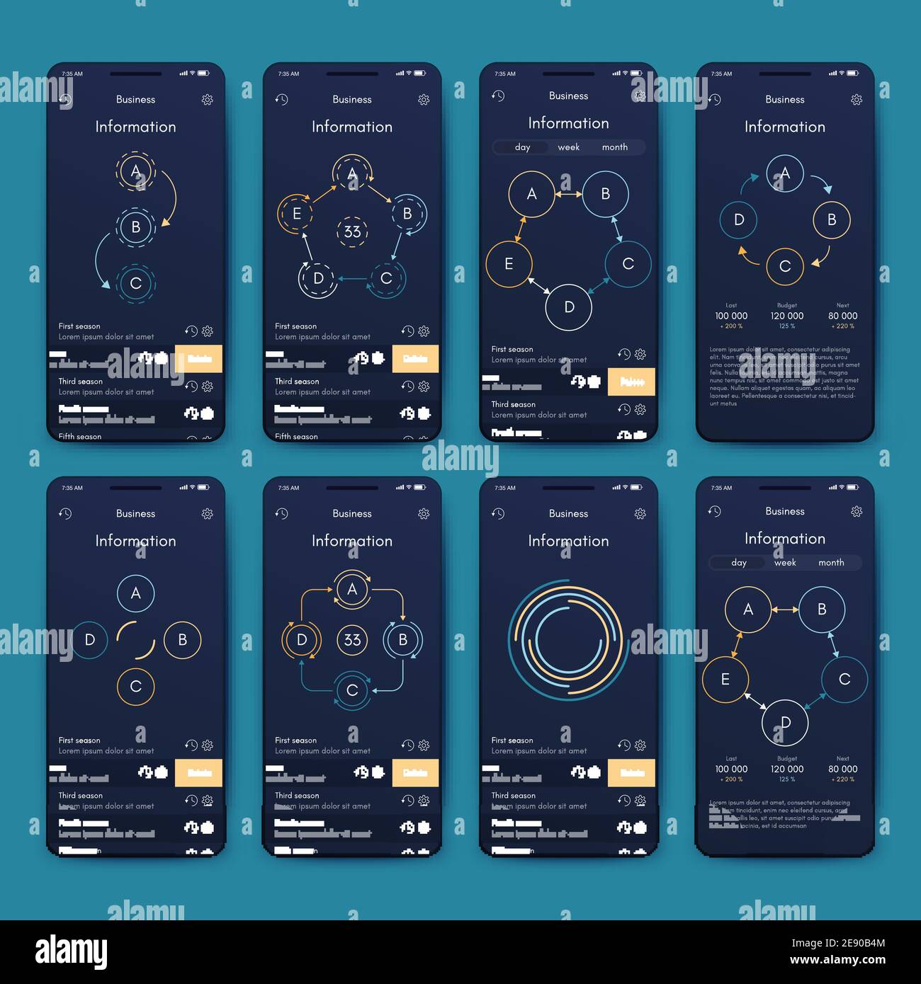 Modern infographic vector elements for business brochures. Use in ...