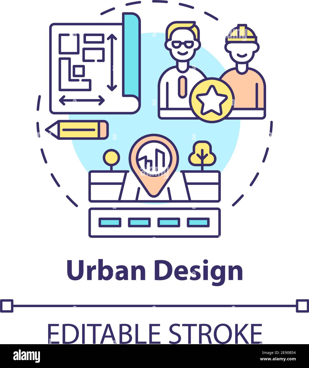 Urban design concept icon Stock Vector Image & Art - Alamy