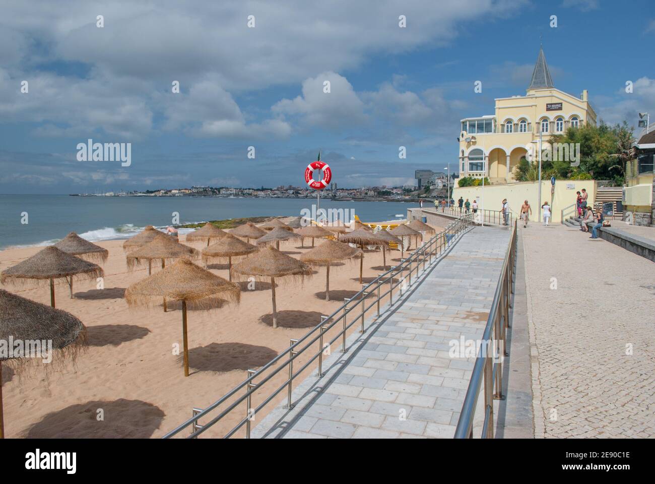 Estoril and Cascais seafront just outside of Lisbon in Portugal Stock ...