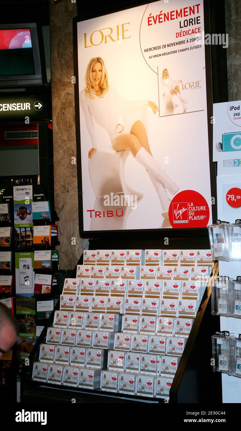 French singer Lorie signs copies of her new album '2Lor en moi' at the ...