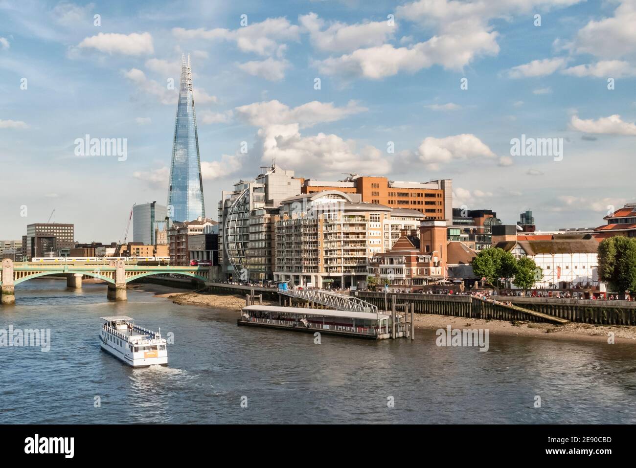 London skyline: the Shard, Riverside House, Southwark Bridge and ...