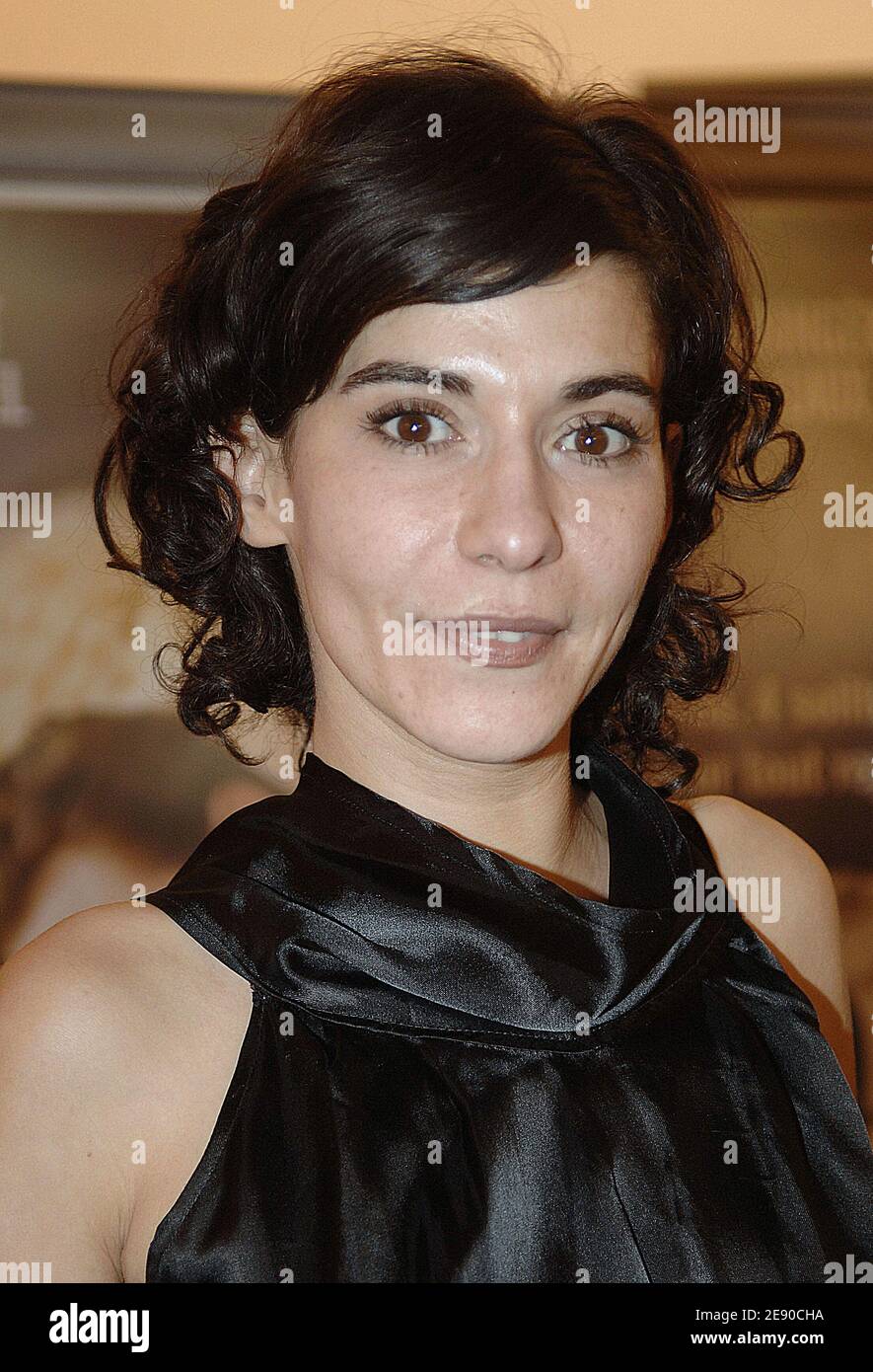 Actress Lubna Azabal attends the premiere of '24 mesures' at the MK2 ...