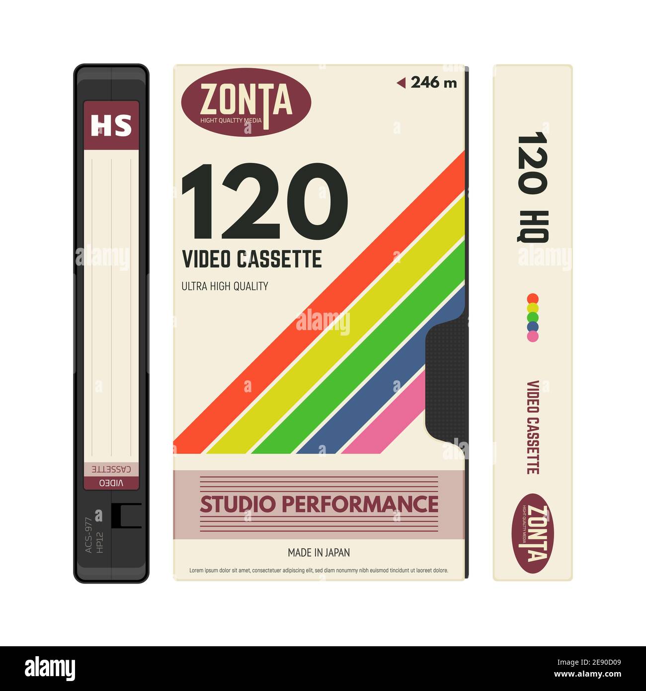 Cassette Cover Stock Vector Images - Alamy