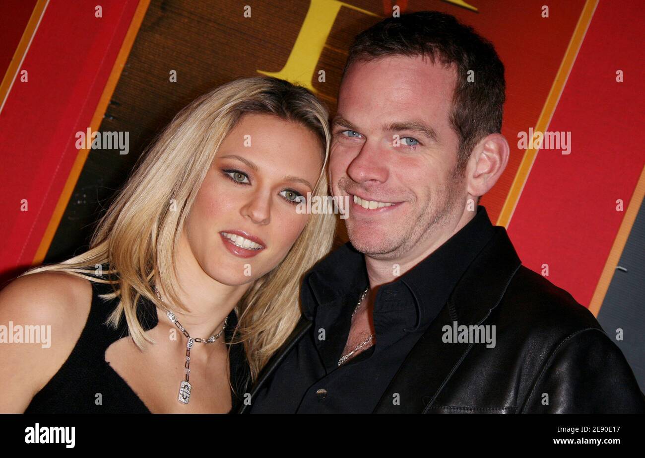 Hosts Lorie and her boyfriend Garou arriving for the opening night of ...