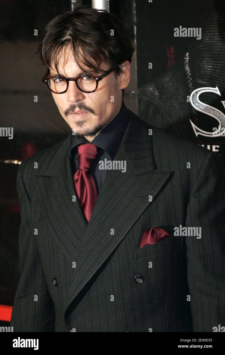 Film star Johnny Depp arriving for the Dreamworks premiere of 'Sweeny ...