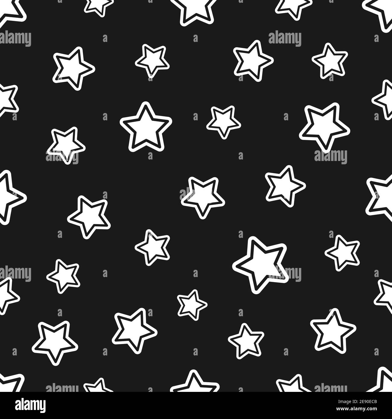 Stars chaos seamless pattern background. Design element for textile ...