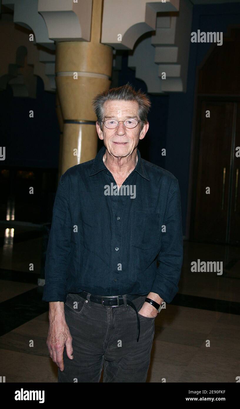 UK actor John Hurt poses during the jury's photocall at the 7th ...