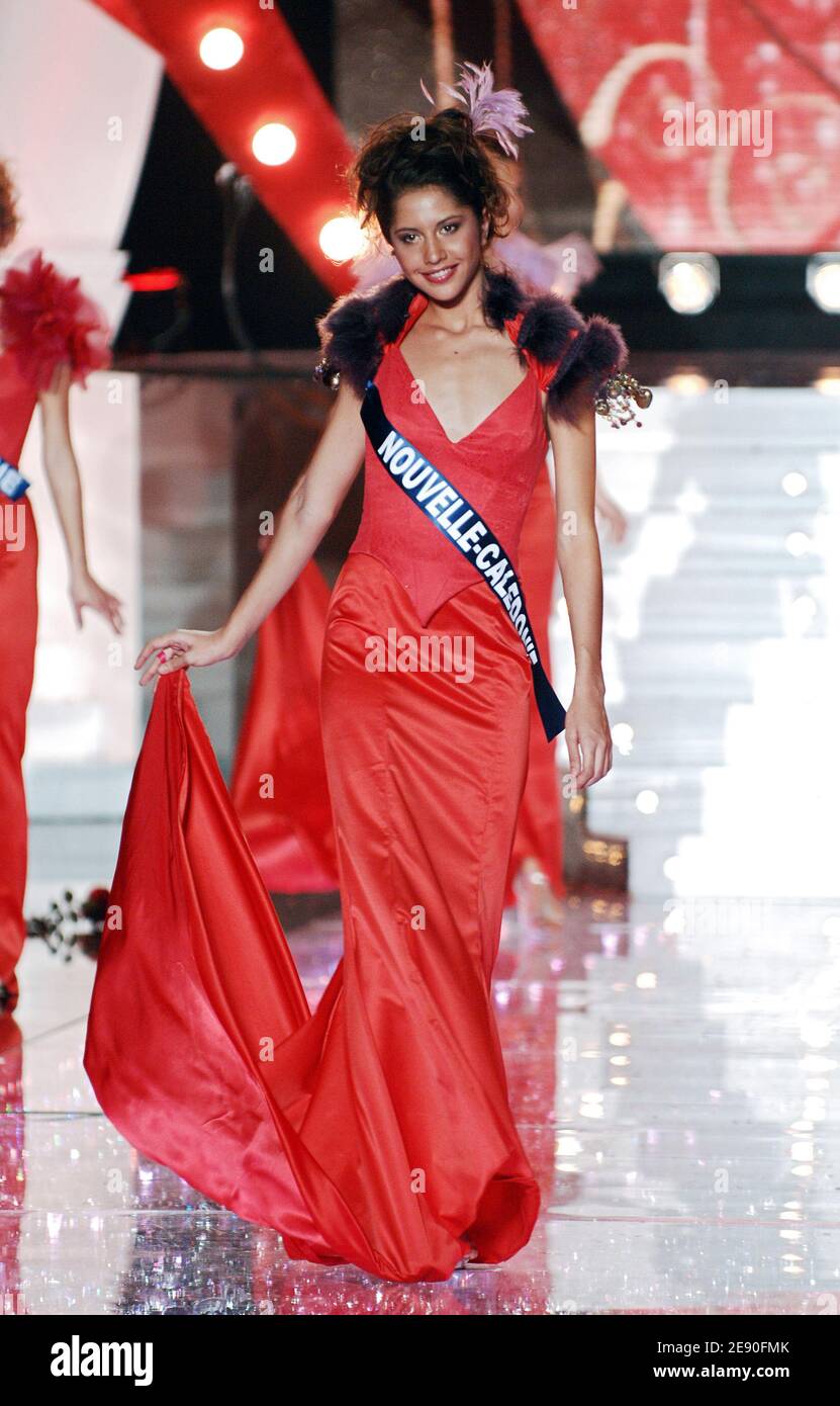 1st runner-up Miss Nouvelle Caledonie Vahinerii Requillart during the ...