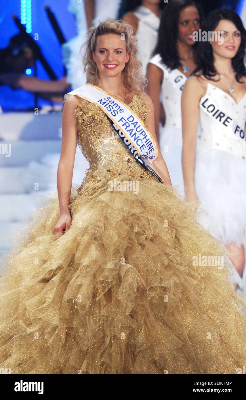 3rd runner-up Miss Bourgogne Vicky Michaud pictured during the 2008 ...