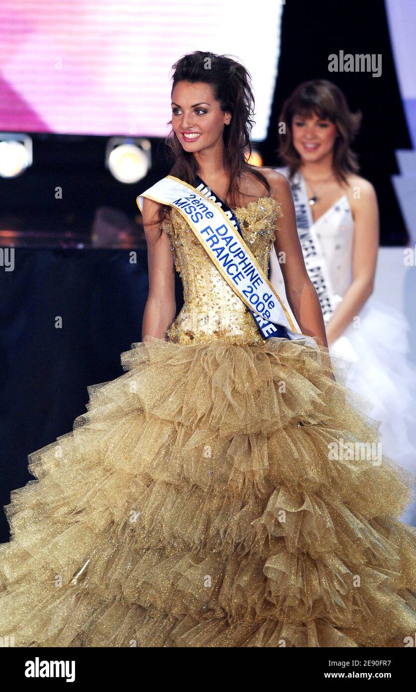 2nd runner-up Miss Pays de Loire Laura Tanguy pictured during the 2008 ...
