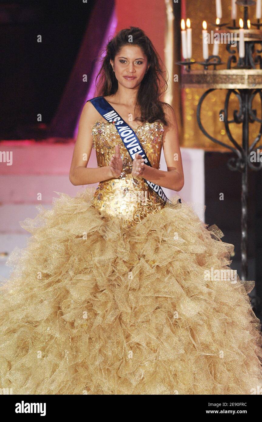 1st runner-up Miss Nouvelle Caledonie Vahinerii Requillart during the ...
