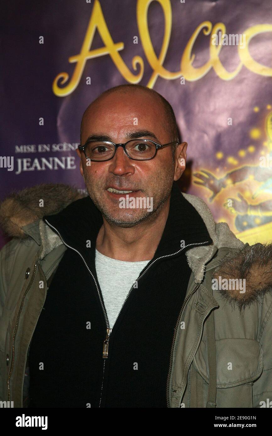 Patrick Bosso attends the premiere of Aladin musical play at the Palais ...