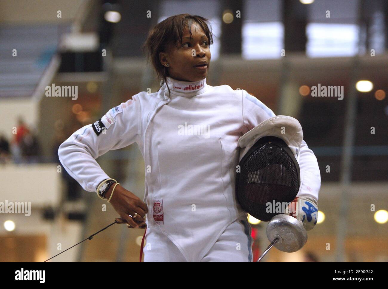 France's Laura Flessel-Colovic at the Fencing French Championship in ...