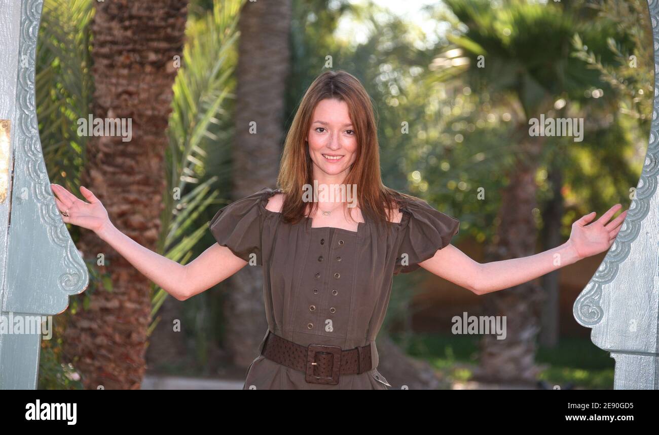 Model Audrey Marnay poses during the 7th Marrakech International Film ...