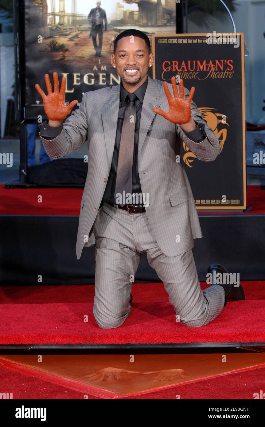 Will Smith Foot and Handprint Ceremony held at the Grauman's Chinese ...