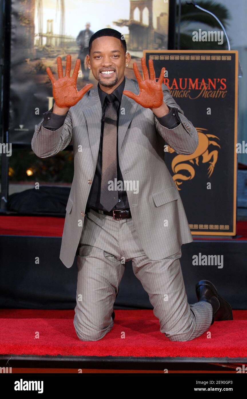 Will Smith Foot and Handprint Ceremony held at the Grauman's Chinese ...