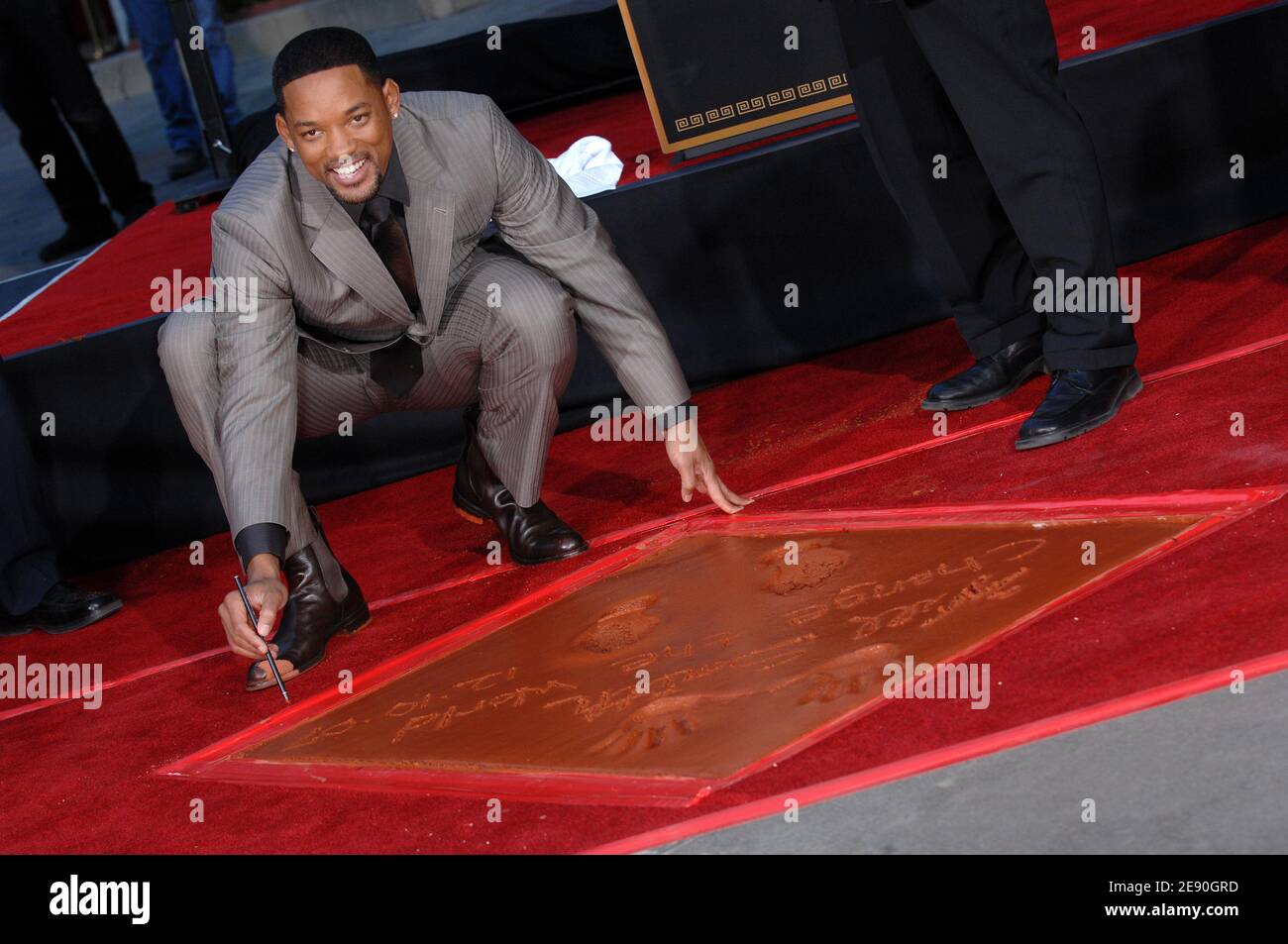 Will Smith Foot and Handprint Ceremony held at the Grauman's Chinese ...