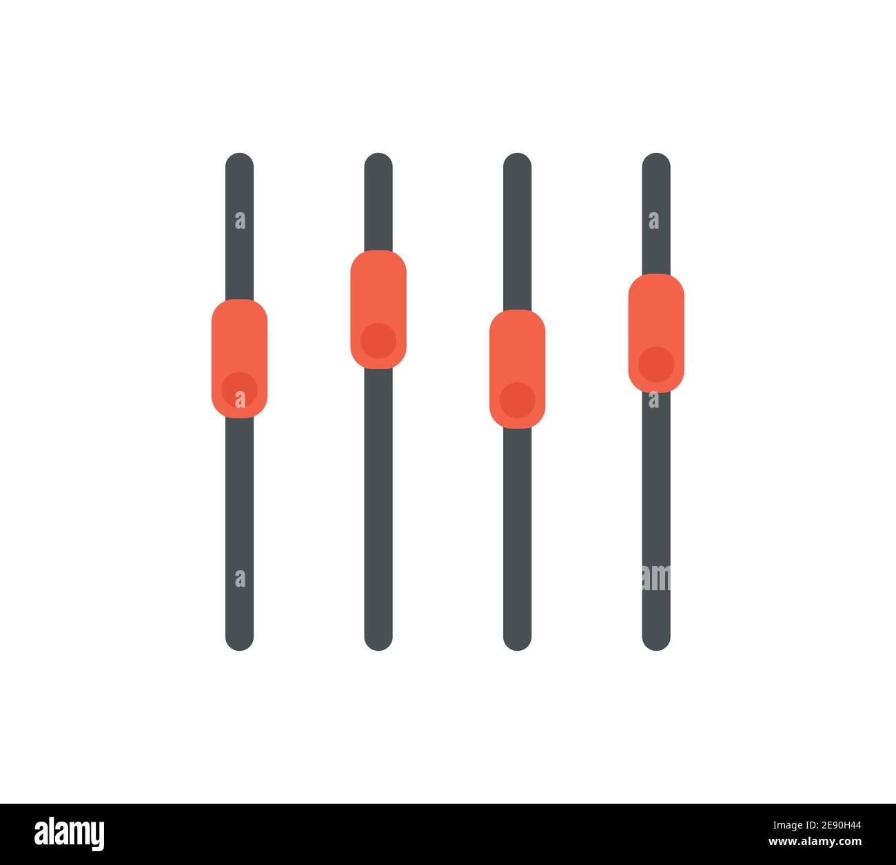 Sound mixer vector icon. Slider sound channel console control mixer ...