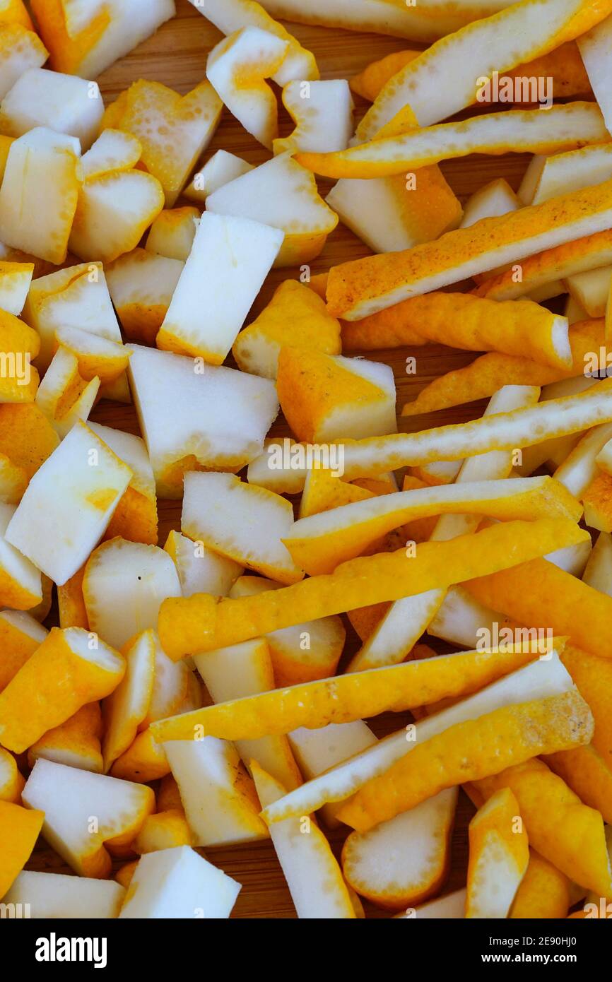 A fresh yellow Buddha’s Hand (Citrus medica var. sarcodactylis) or ...