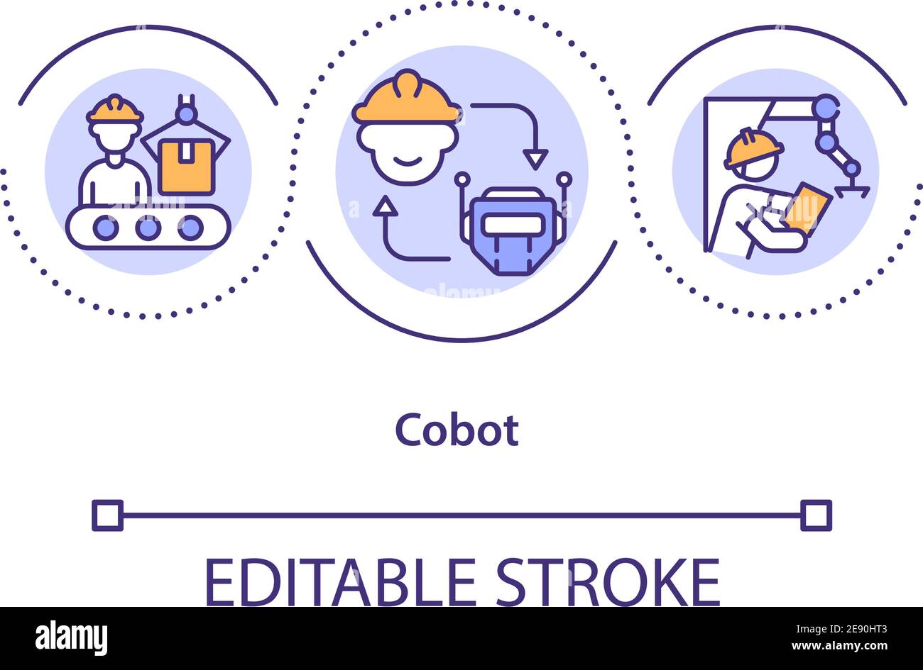 Collaborative robot concept icon Stock Vector Image & Art - Alamy