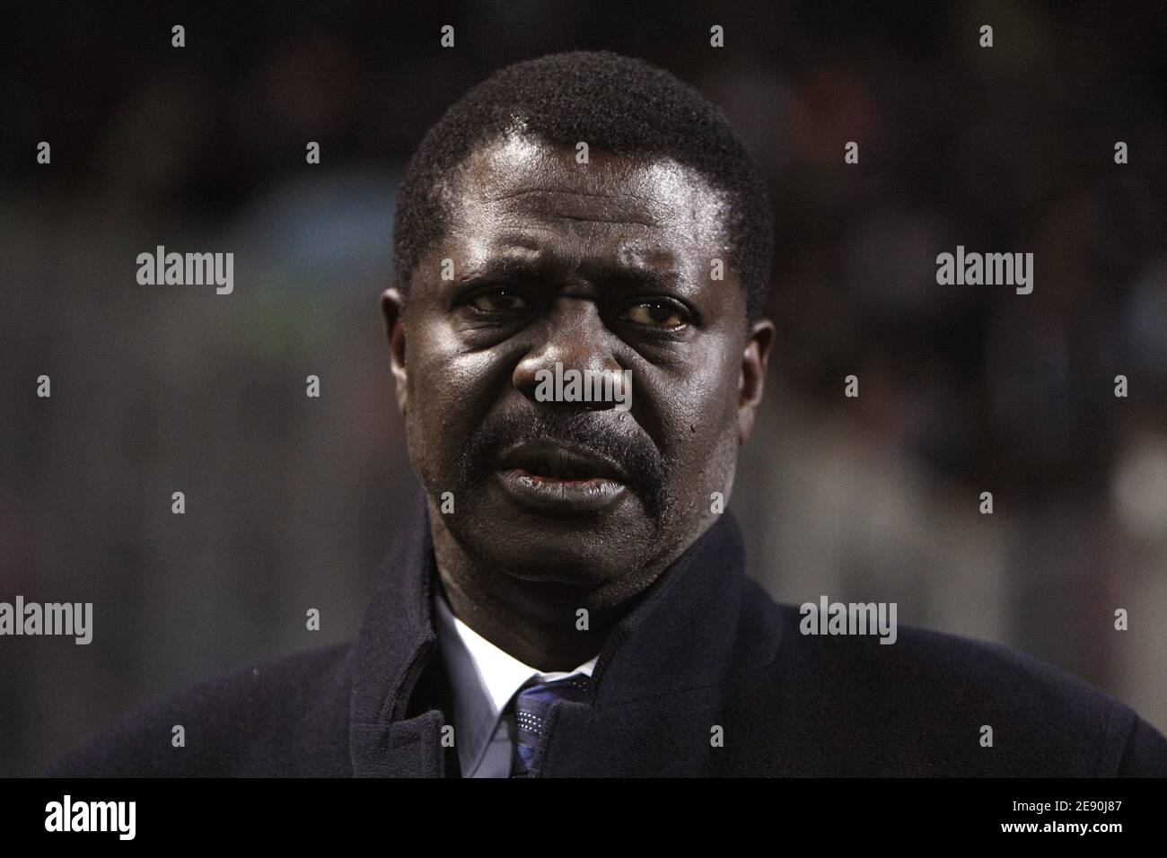 Marseille's President Pape Diouf during the UEFA Champions league ...