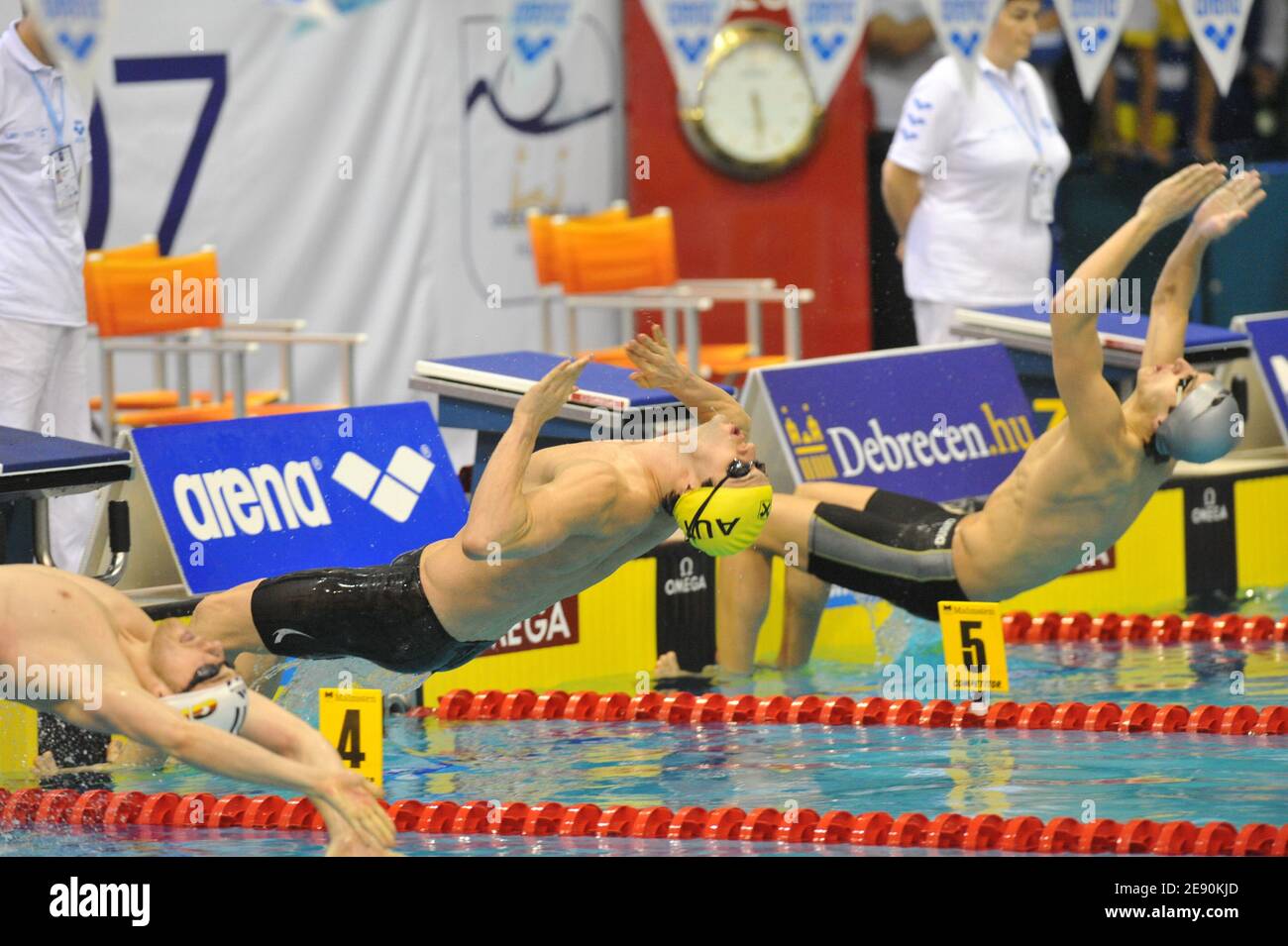 Austria's Markus Rogan competes on men's 100 meters Backstroke final ...