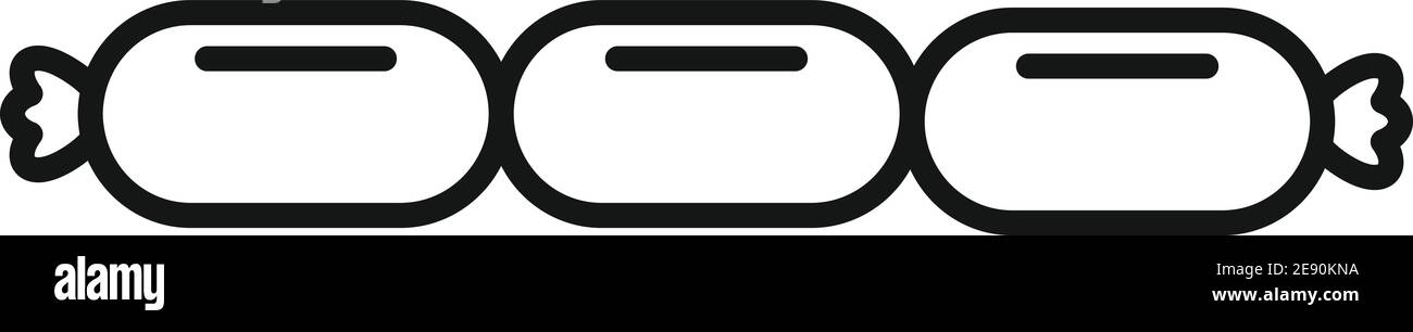 Sausage snag icon, outline style Stock Vector Image & Art - Alamy