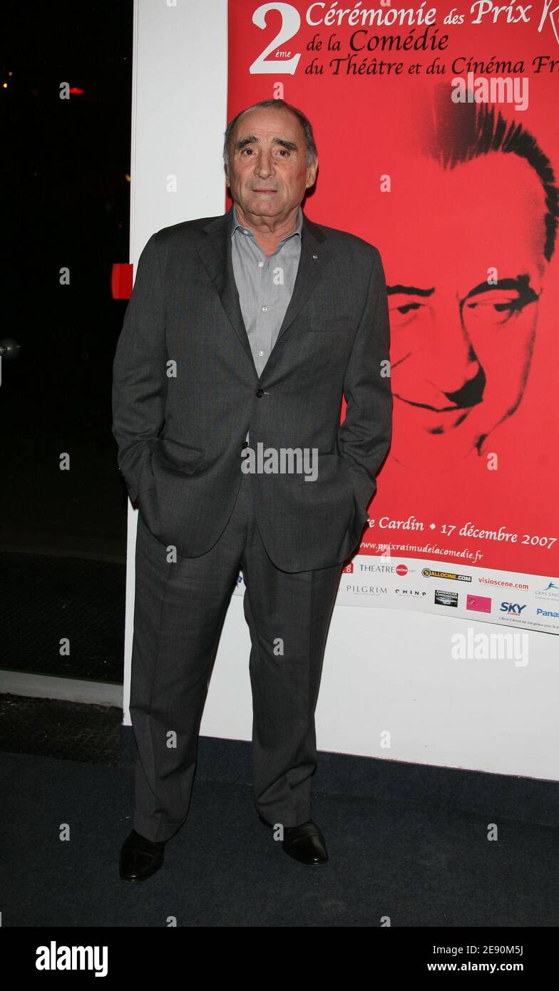 French actor Claude Brasseur poses during the 2nd Raimu awards ceremony ...