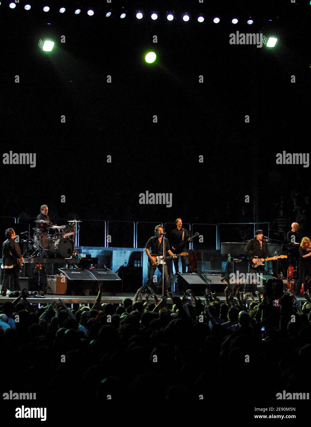 American singer Bruce Springsteen performs live on stage during the ...