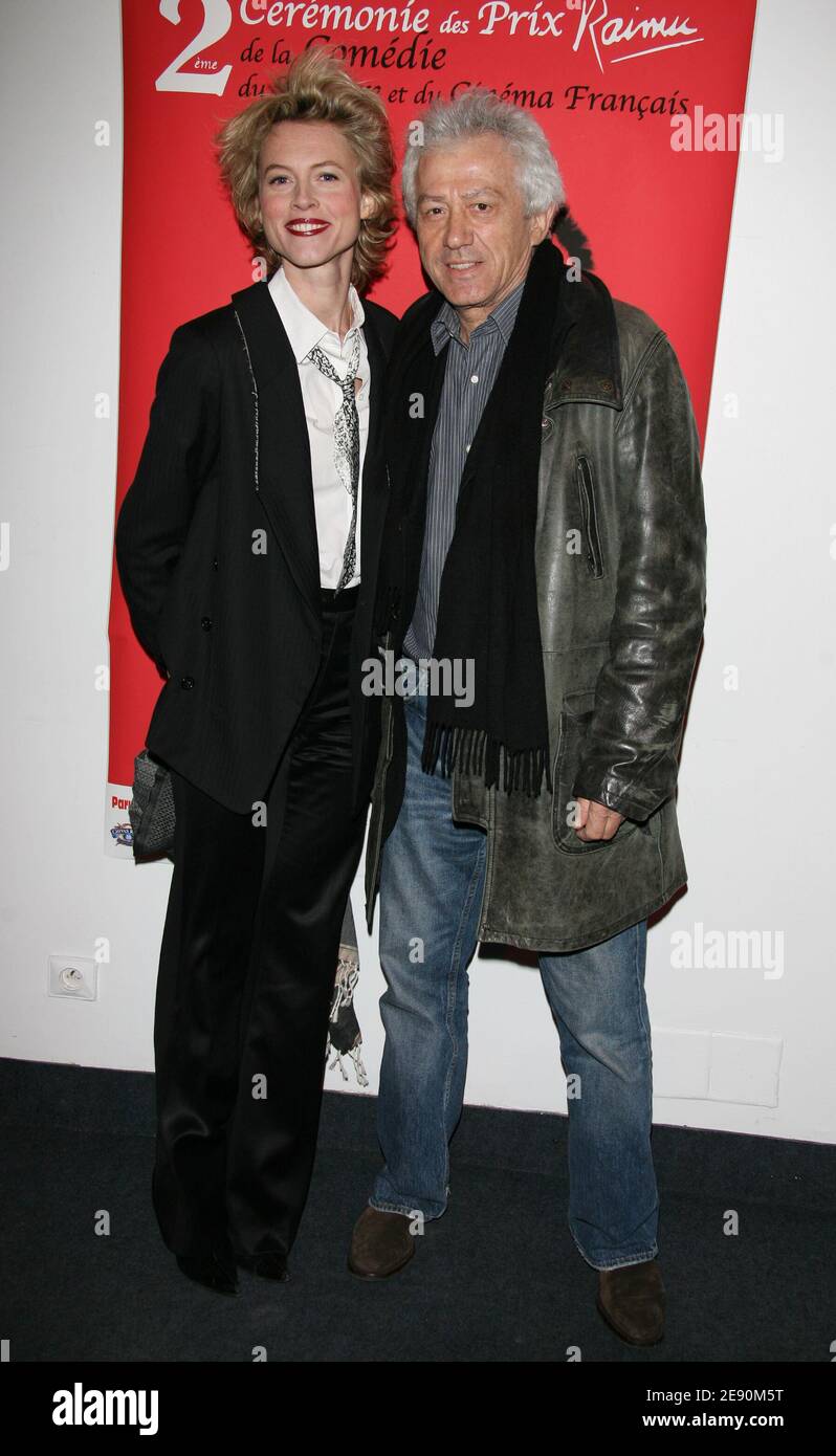 Director Jean-Luc Moreau and his wife pose during the 2nd Raimu awards ...
