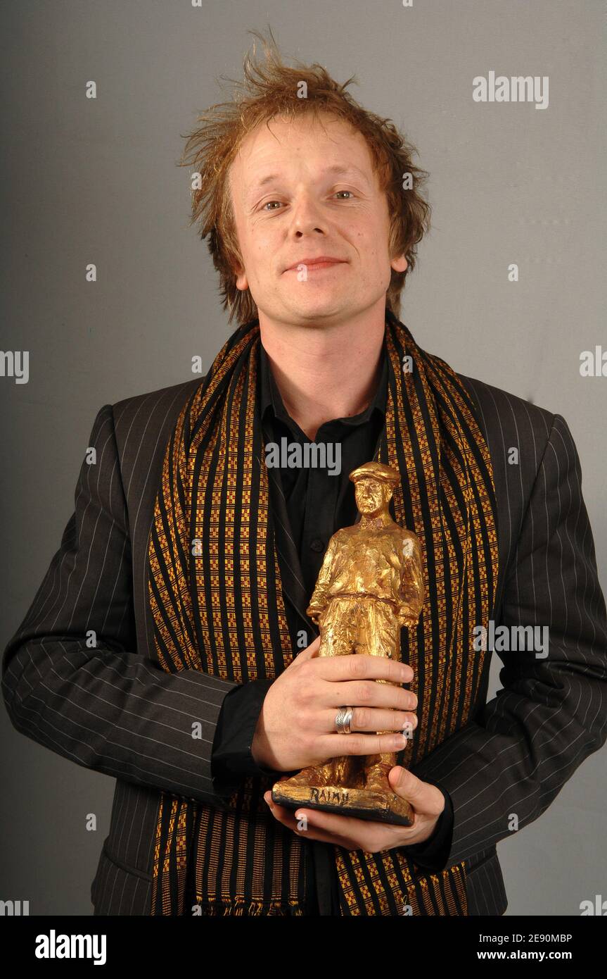 French actor Laurent Stocker poses for our photographer after the 'Prix ...