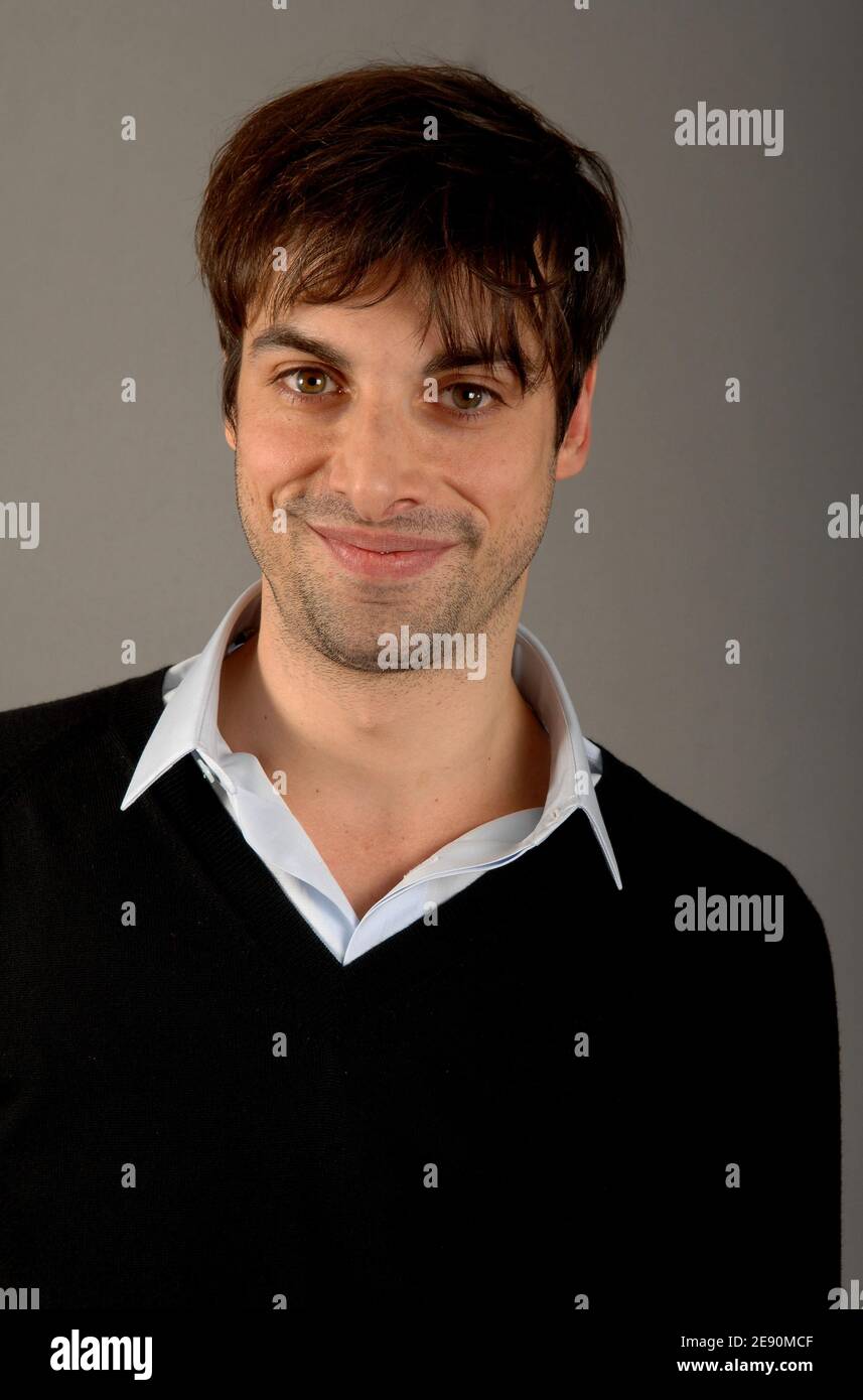 French actor Micha Lescot poses for our photographer with his trophy ...