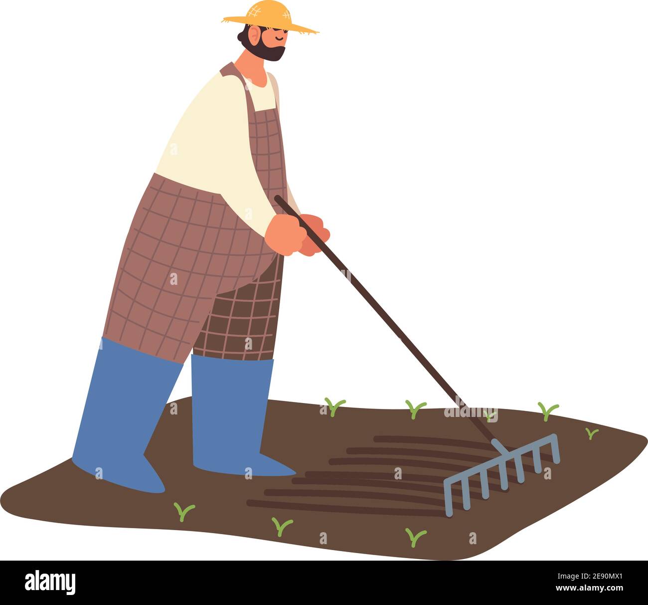 Soil before planting Stock Vector Images - Alamy