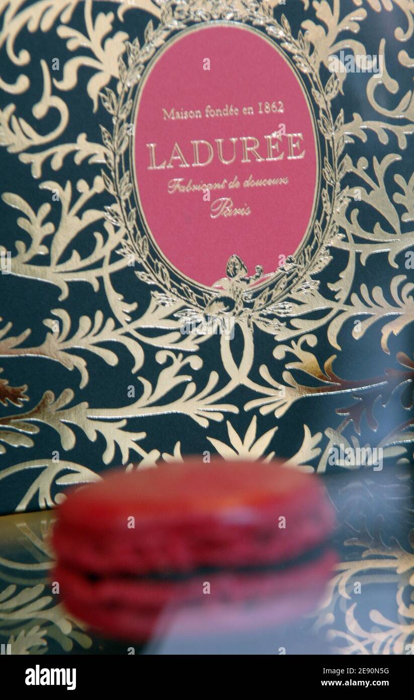 Laduree luxury pastry & deli in Paris, France, on December 19, 2007 ...