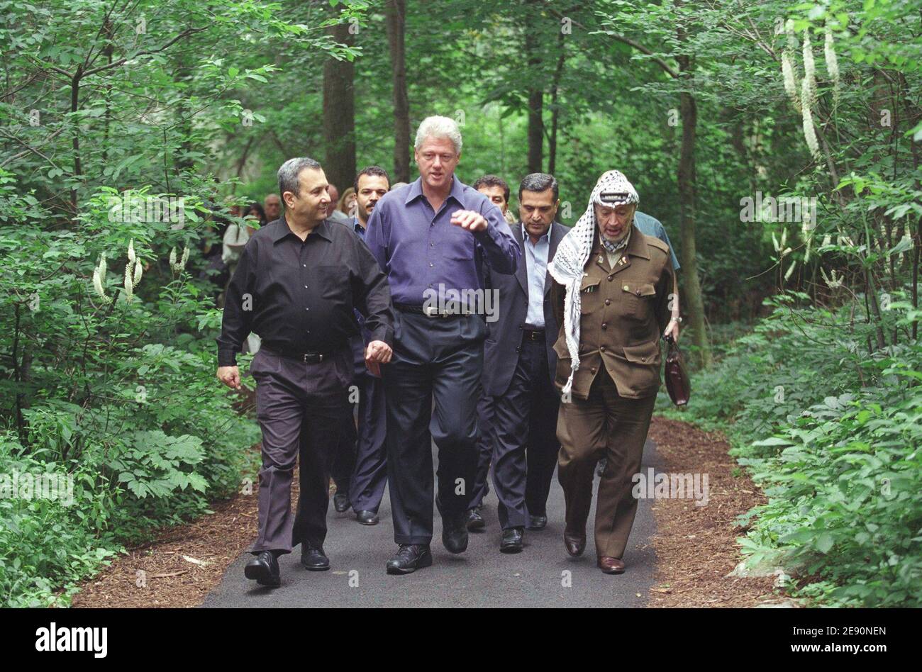 THE HUMAN FACTOR, front from left: Israeli prime minister Ehud Barak ...
