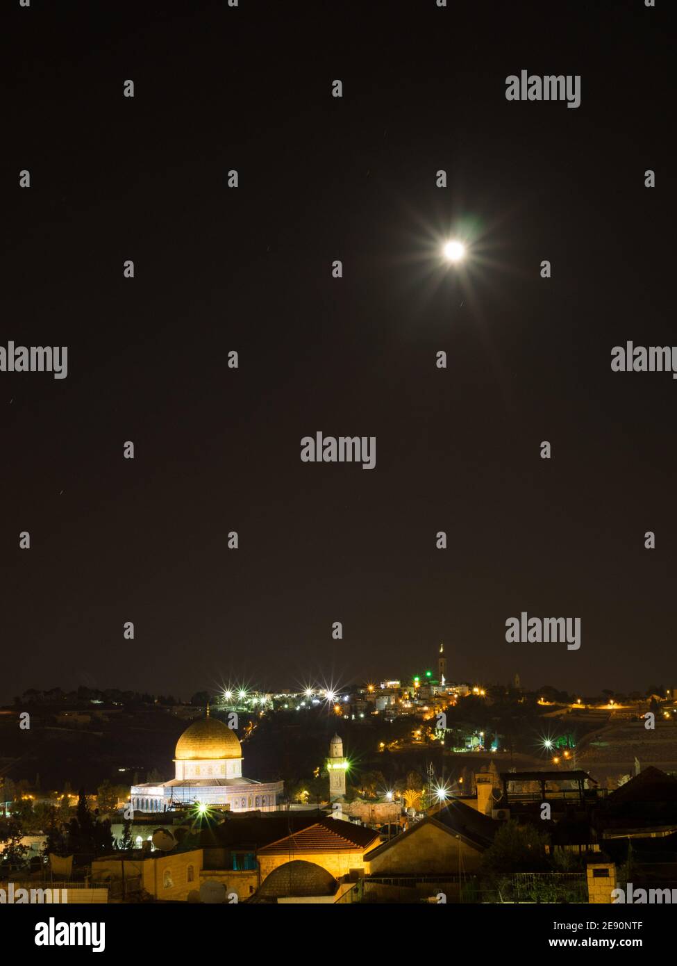 Full Moon Over Temple High Resolution Stock Photography and Images - Alamy