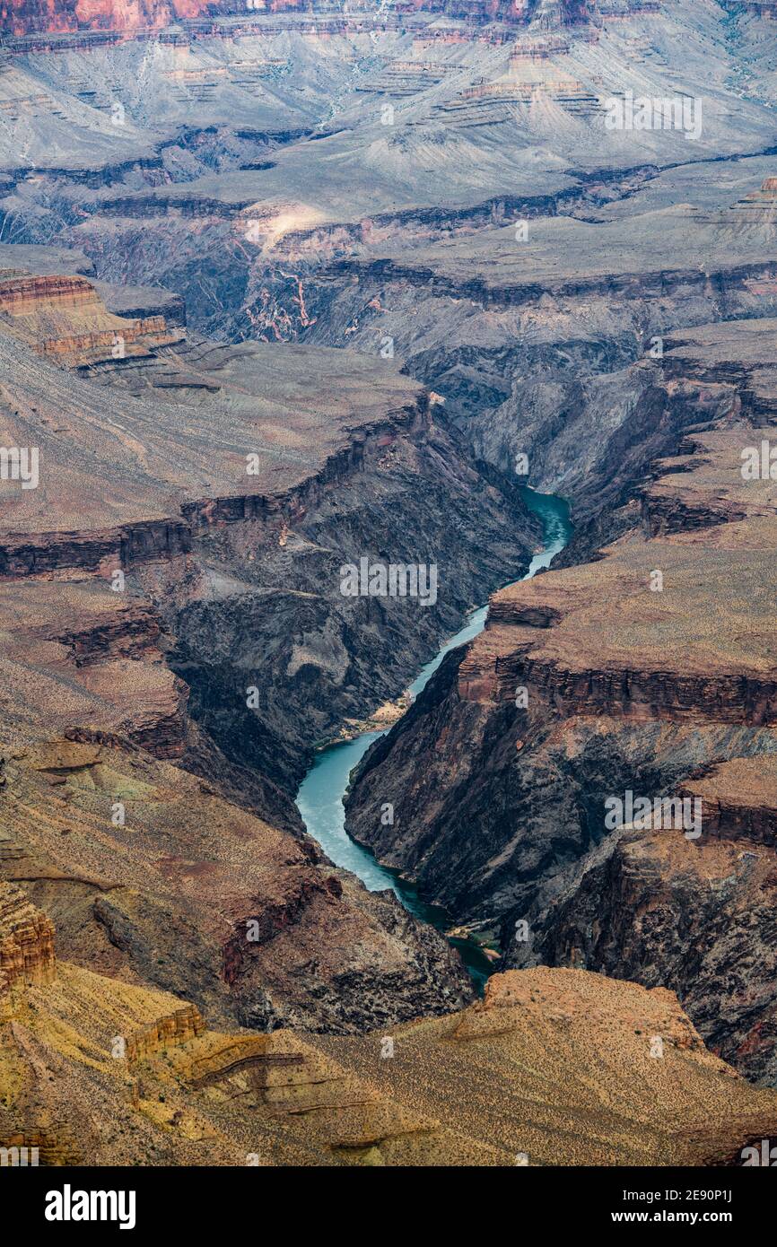 Grand canyon landscape and Colorado river, USA Stock Photo - Alamy