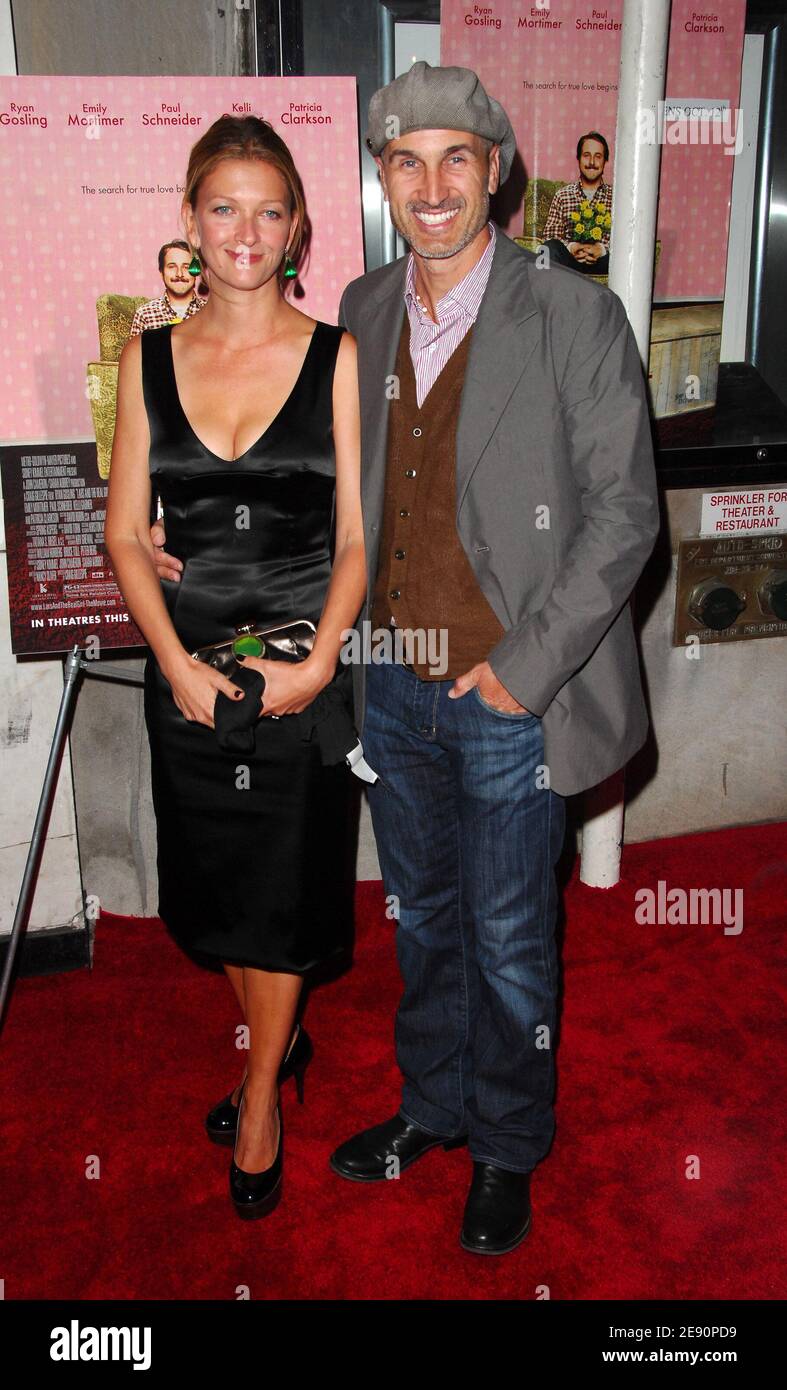 Director Craig Gillespie and wife Christine attend the premiere of ...