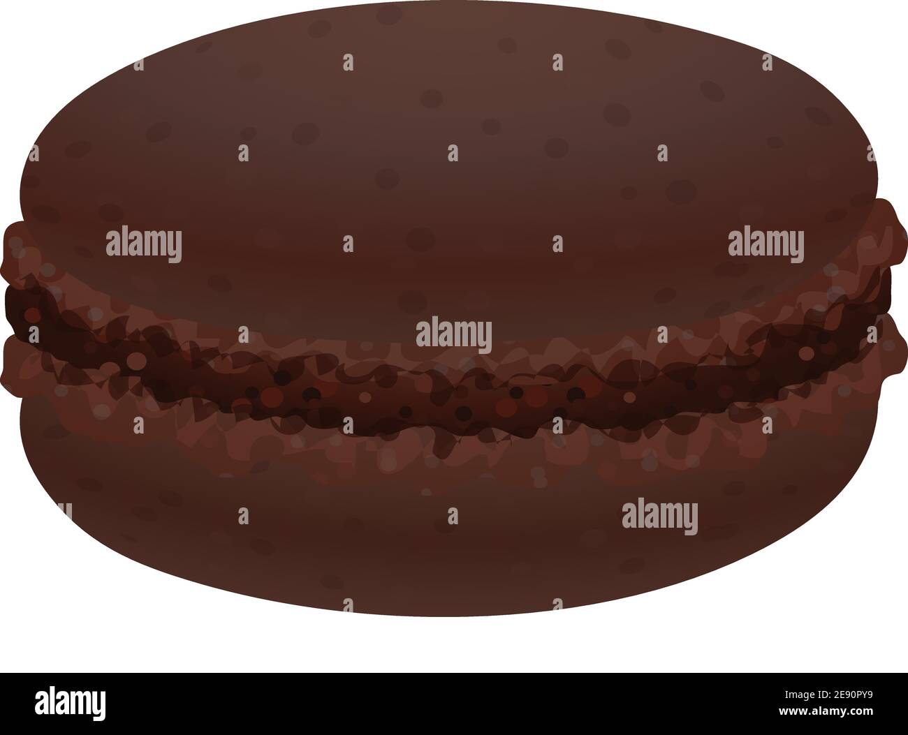 Chocolate macaroon icon, cartoon style Stock Vector Image & Art - Alamy