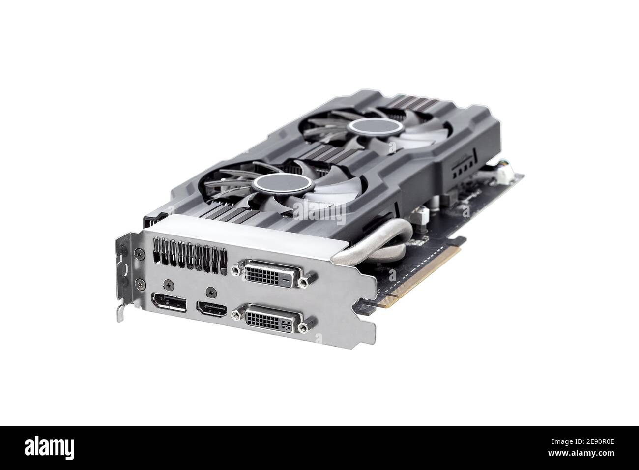 video card with connectors for connecting a monitor component of ...