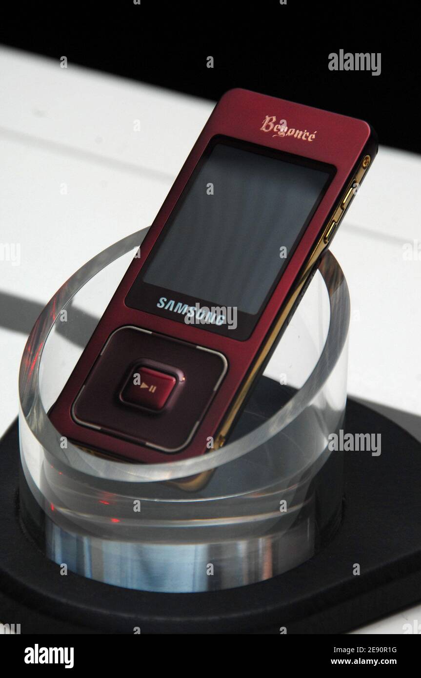 The new 'B'Phone' by Samsung is seen on display at the Samsung ...